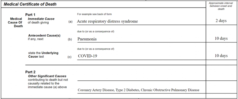 Physicians' Notes: Basic Principles on Medical Death Certification ...