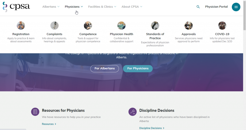 CPSA’s new website, built with you in mind - College of Physicians ...